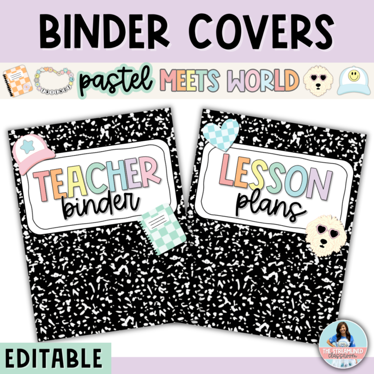 Binder Covers - Editable Teacher Binder Covers and Spines ...