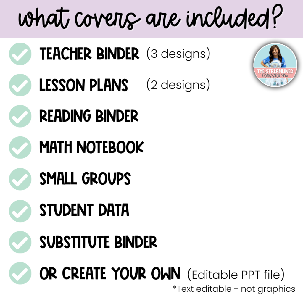 Binder Covers - Editable Teacher Binder Covers and Spines ...