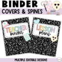 Binder Covers - Editable Teacher Binder Covers and Spines ...