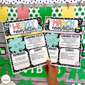 March Newsletter Templates Editable - thestreamlinedclassroom.com