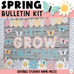 Spring Bulletin Board or Door Decoration - thestreamlinedclassroom.com