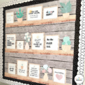 Motivational Bulletin Board or Door Decor - Boho Theme ...