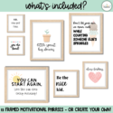 Motivational Bulletin Board or Door Decor - Boho Theme ...