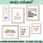Motivational Bulletin Board or Door Decor - Boho Theme ...