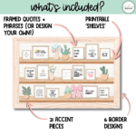 Motivational Bulletin Board or Door Decor - Boho Theme ...