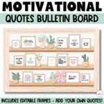 Motivational Bulletin Board or Door Decor - Boho Theme ...