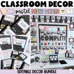 Classroom Decor Bundle - Pastel Meets World Collection ...