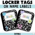 Locker Tags - Retro Cubby Tags or Name Labels - thestreamlinedclassroom.com