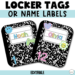 Locker Tags - Retro Cubby Tags or Name Labels - thestreamlinedclassroom.com
