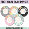Push Light Hall Pass System - Editable School Passes ...