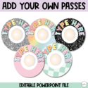 Push Light Hall Pass System - Editable School Passes ...