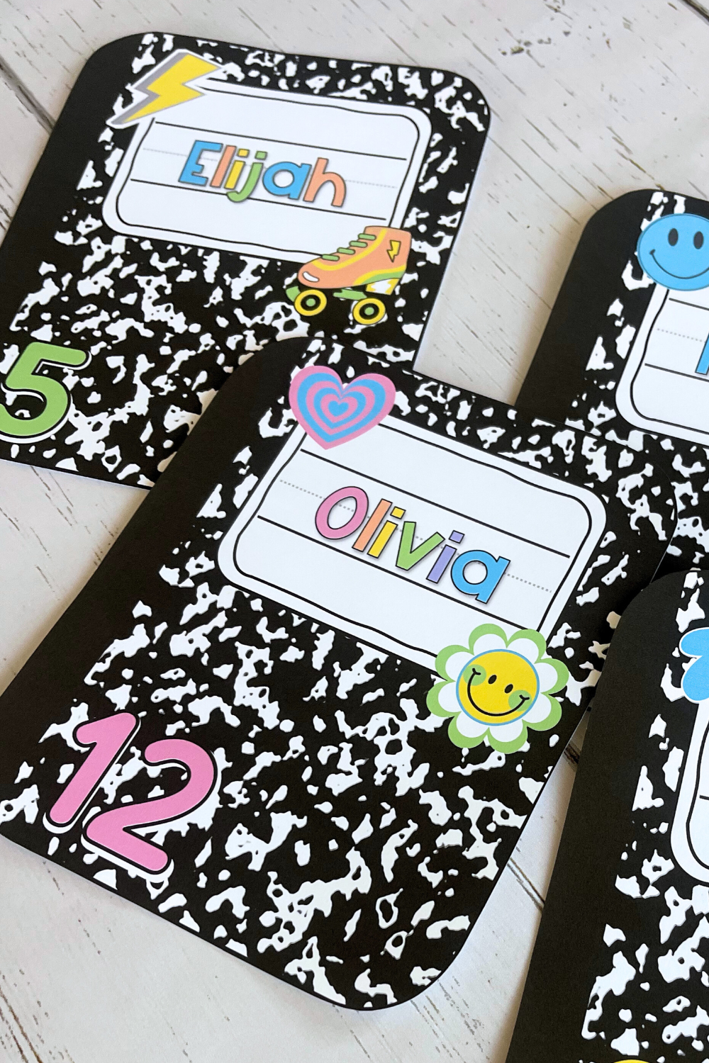 Locker Tags - Retro Cubby Tags or Name Labels - thestreamlinedclassroom.com