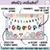 Welcome Back Bulletin Board - Crocs Theme - thestreamlinedclassroom.com